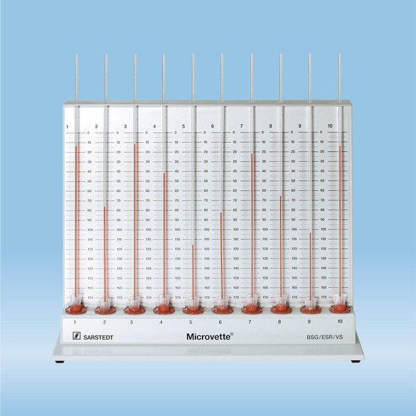 ESR rack, suitable for Microvette®, 10 measuring stations | Tubes ...