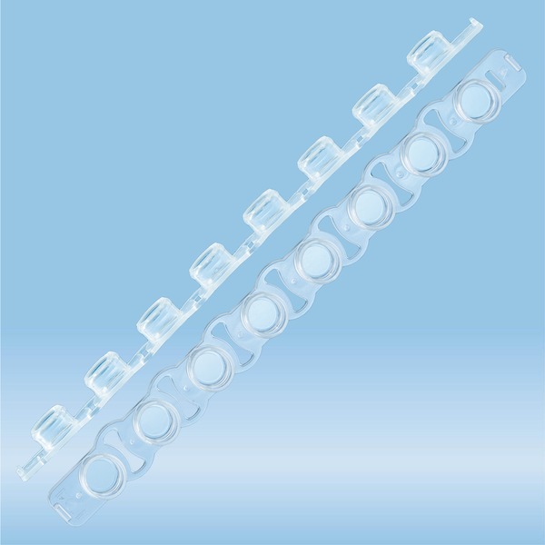 PCR strip of lids, Biosphere® plus, PP, highly transparent, flat cap ...