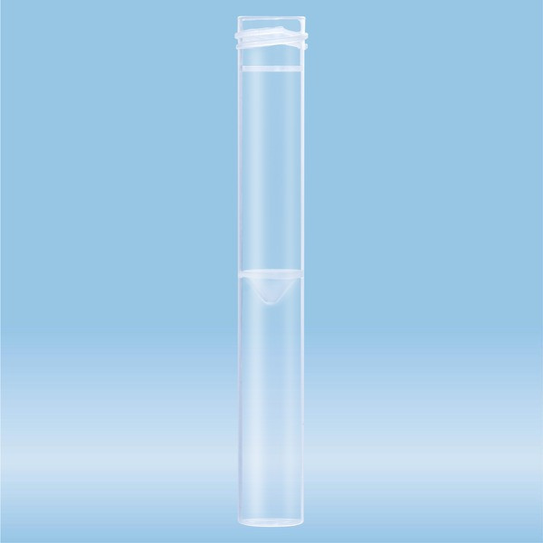 Screw cap tube, 3.5 ml, (LxØ): 92 x 13 mm, conical false bottom, flat ...