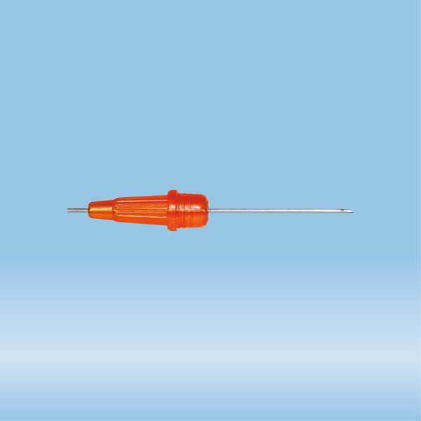 Micro needle, 25G x 3/4'', orange, 1 piece(s)/blister | Needles and ...