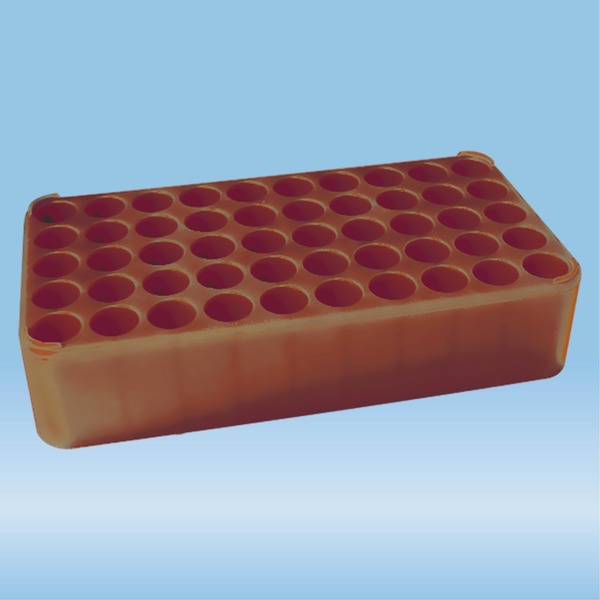 Block Rack D17, Ø opening: 17 mm, 5 x 10, brown | Block racks ...