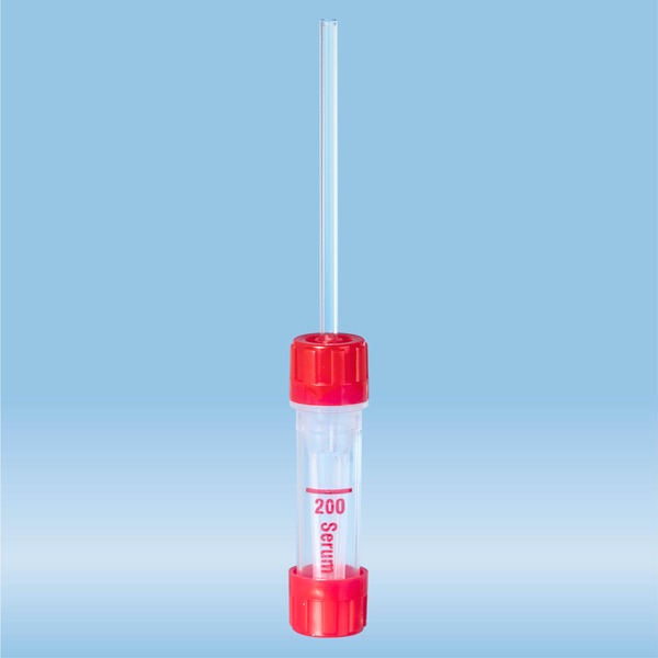Microvette® 200 Serum CAT, 200 µl, cap red, flat base | Tubes ...