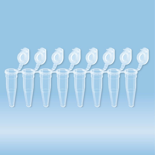 PCR strip of 8, 200 µl, PCR Performance Tested, transparent, PP, flat ...