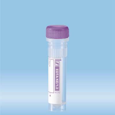 Microvette® 500 EDTA K3E, low lead, 500 µl, cap violet, flat base ...