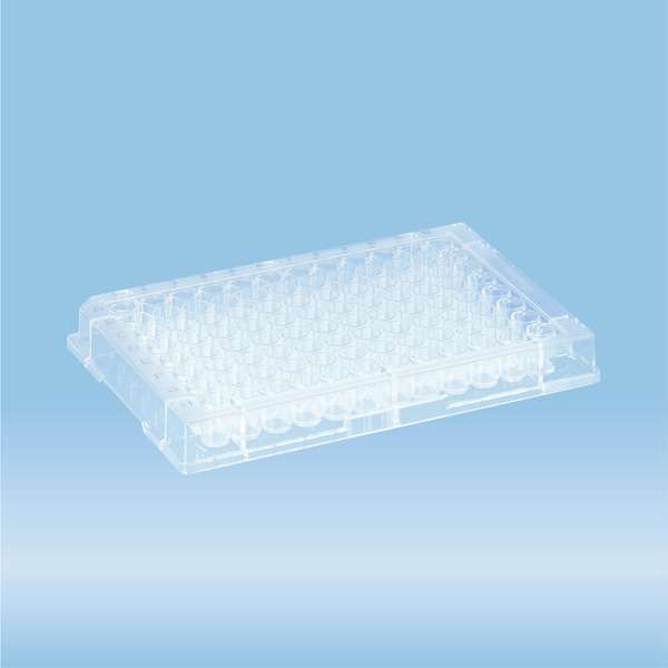 ELISA plate, 96 well, flat base, PS, transparent, Medium Binding ...