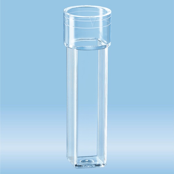 Cuvette, 4.2 ml, (HxW): 55 x 12 mm, PS, transparent, optical sides: 2 ...
