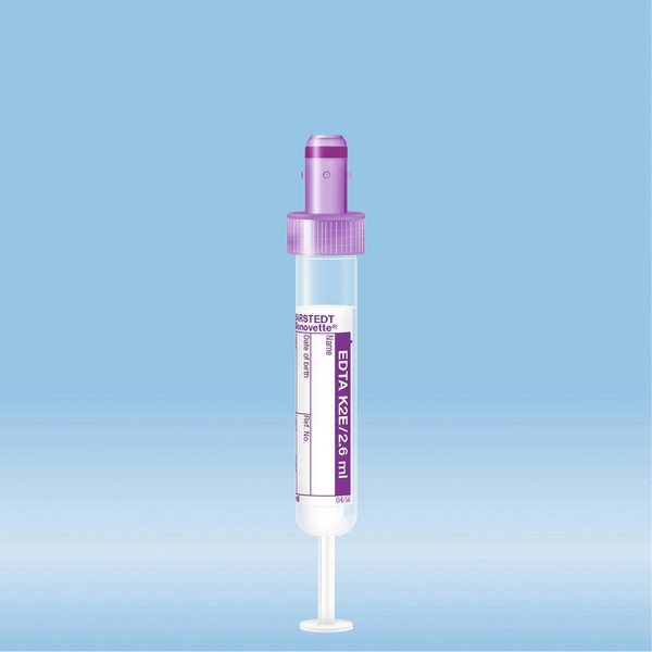S-Monovette® EDTA K2E, 2.6 ml, cap violet, (LxØ): 65 x 13 mm, with ...
