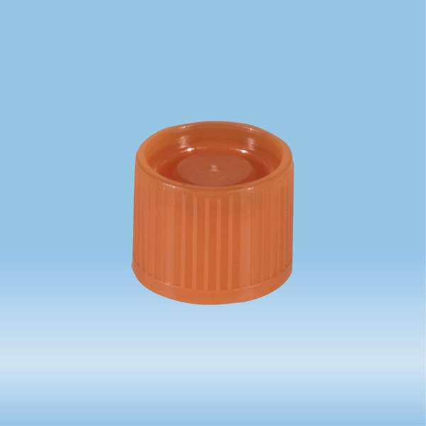 Screw cap, orange, suitable for tubes Ø 16-16.5 mm | Caps | Reagent and ...