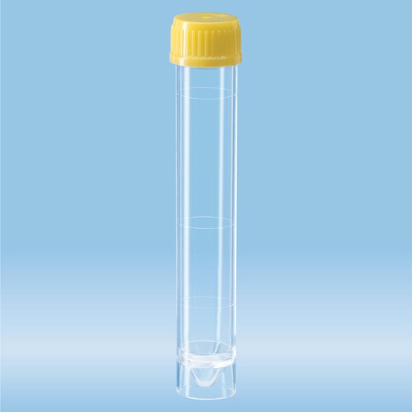 Screw cap tube, 10 ml, (LxØ): 97 x 16 mm, PS | Tubes | Urine ...