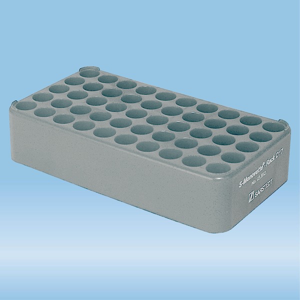 Block Rack D17, Ø opening: 17 mm, 5 x 10, grey | Block racks ...