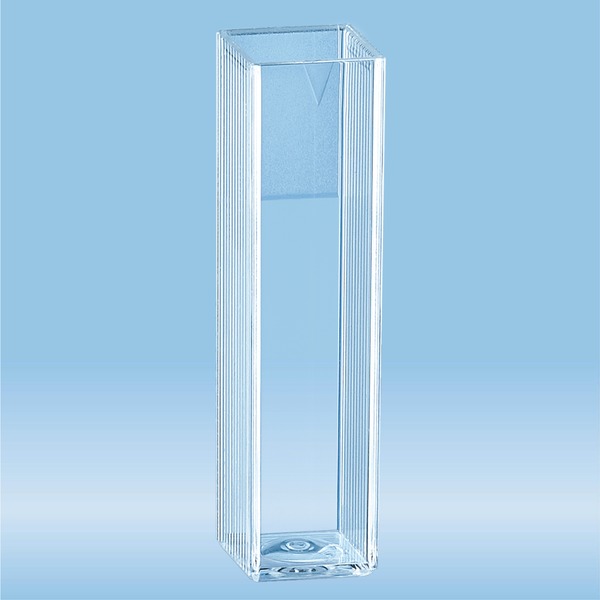Cuvette, 4.2 ml, (HxW): 45 x 12 mm, PS, transparent, optical sides: 2 ...