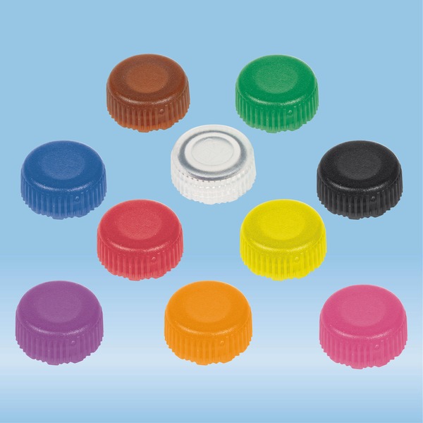 Screw cap, colour mix, suitable for screw cap micro tubes | Caps ...