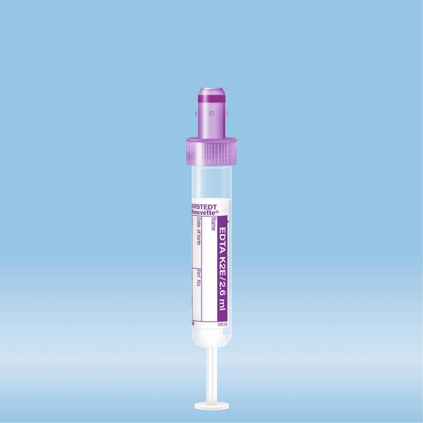 S-Monovette® EDTA K2E, 2.6 ml, cap violet, (LxØ): 65 x 13 mm, with ...