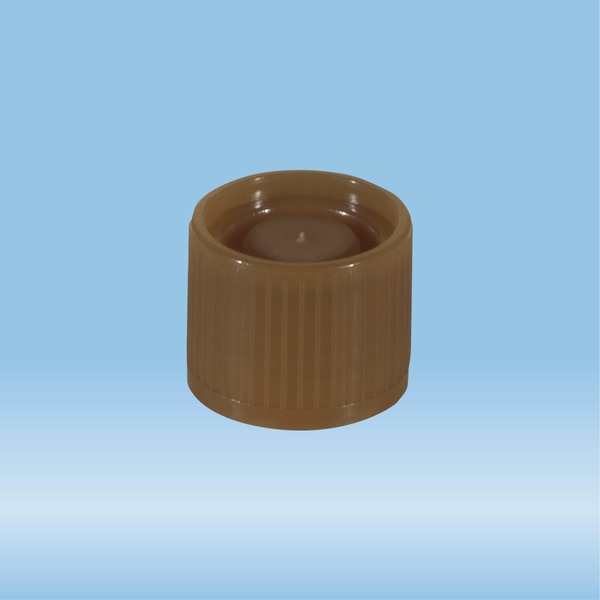 Screw cap, brown, suitable for tubes Ø 16-16.5 mm | Caps | Reagent and ...