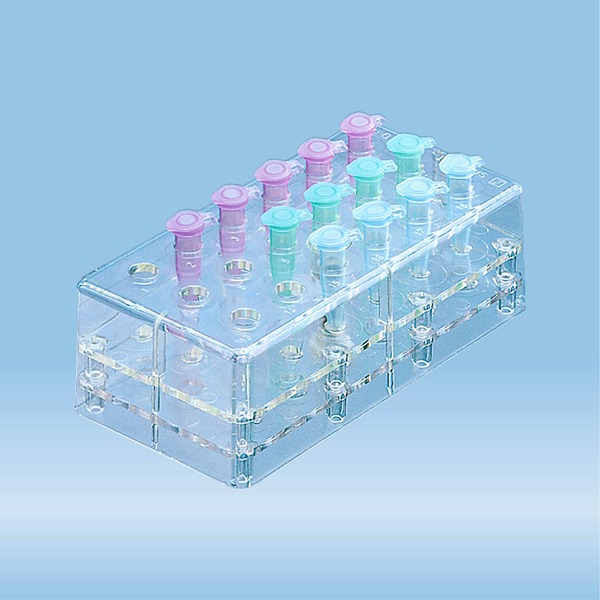 Rack, PC, format: 6 x 3, suitable for reaction tubes 1.5 ml | Racks ...